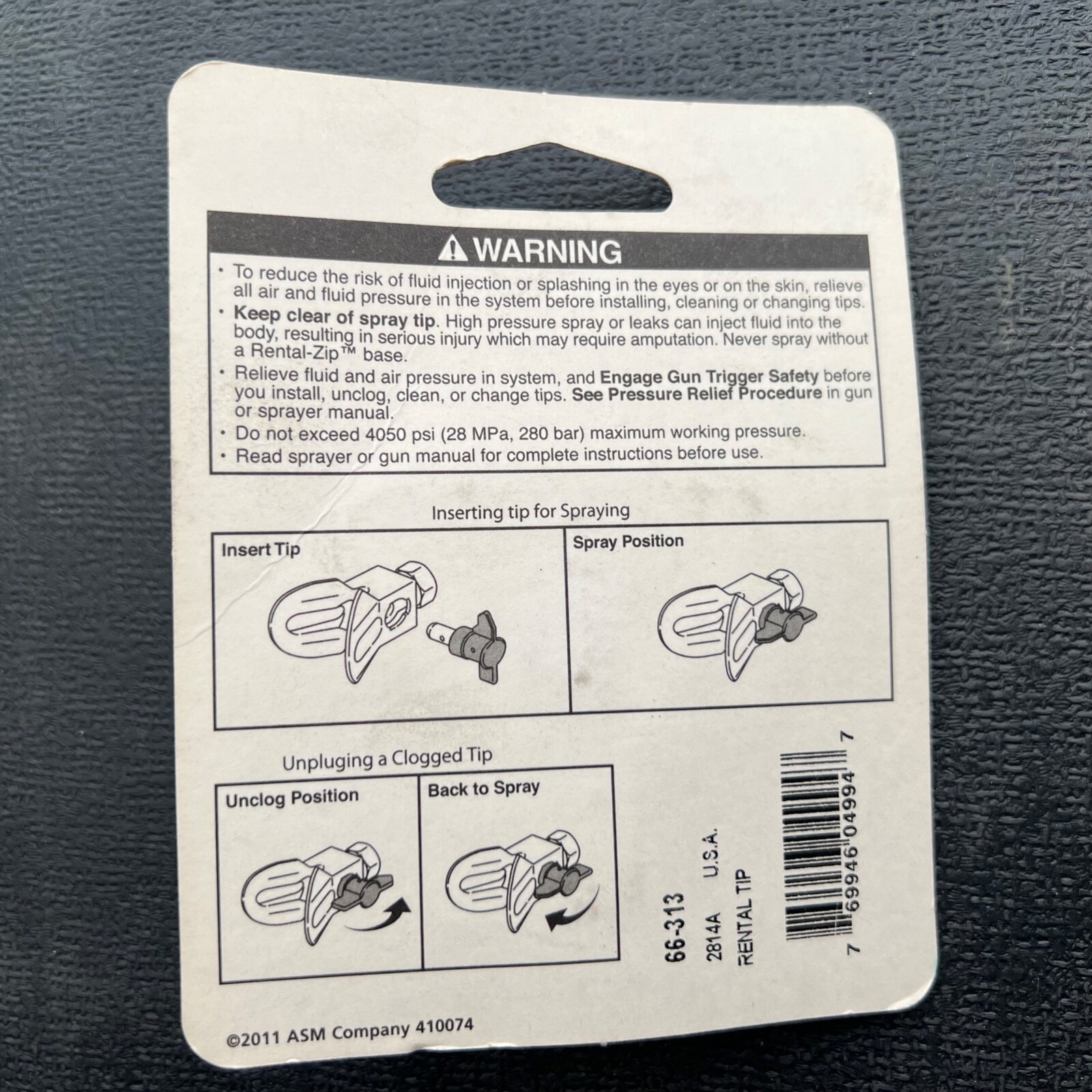 GRACO+ASM+Reversible+Airless+Paint+Spray+Tip+Rental-Zip+66+313+Orange+ ...