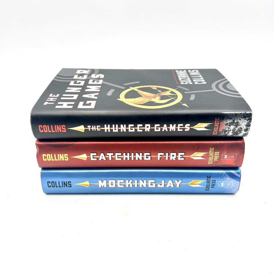 The Hunger Games Trilogy Suzanne Collins Hardcover 3 Book Set GREAT ...