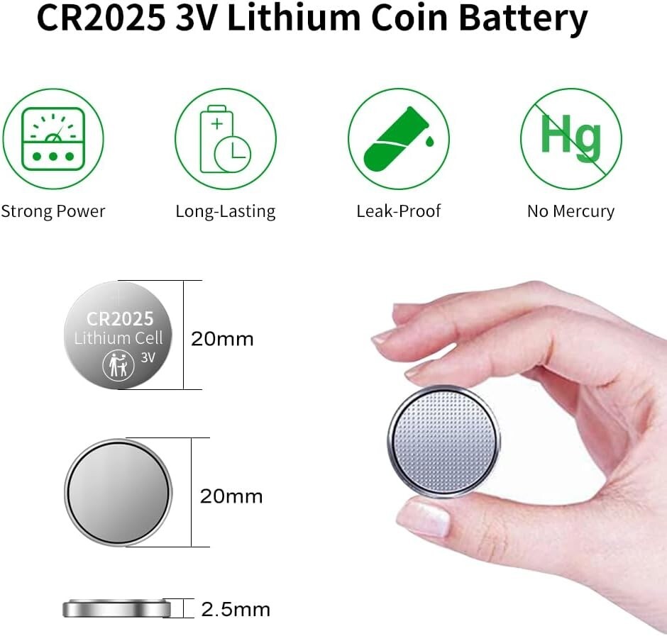 2 Pack CR2025 CR 2025 3V LITHIUM BATTERY BR2025 DL2025 Watch remote New 2pc | eBay