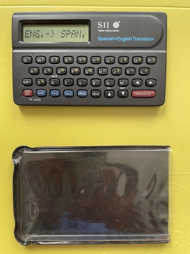 Seiko SII Spanish English Electronic Translator TR-2200 New Battery | eBay