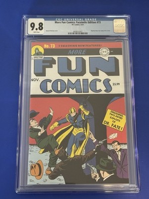 More Fun Comics 73 CGC 9.8 1st Appearance Aquaman Facsimile Reprint Dr ...