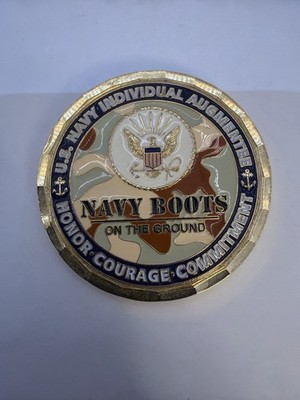 U.S. Navy Individual Augmentee Challenge Coin “Navy Boots on the Ground ...