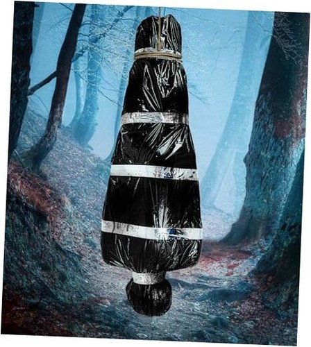 AnanBros 5ft Hanging Corpse Dead Victim Props Halloween Decorations ...
