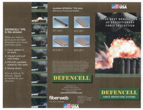 Typar, Terram, Fiberweb, DEFENCELL cellular confinement Force Protect ...