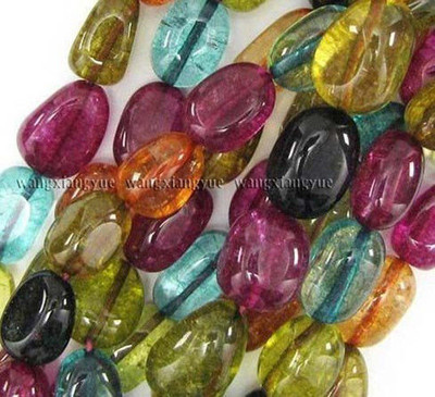 10-16mm Multicolor Tourmaline Gemstones Irregular Loose Beads 15" | eBay