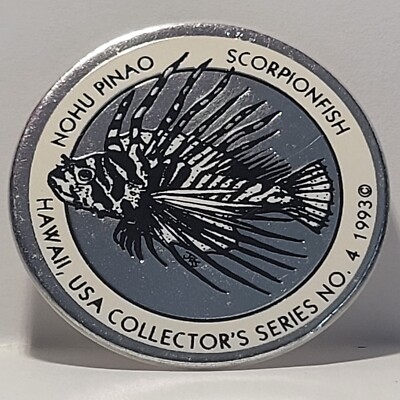 Pog Hawaii USA Collector's Series #4 * 1993 * ScorpionFish * Bin124 | eBay
