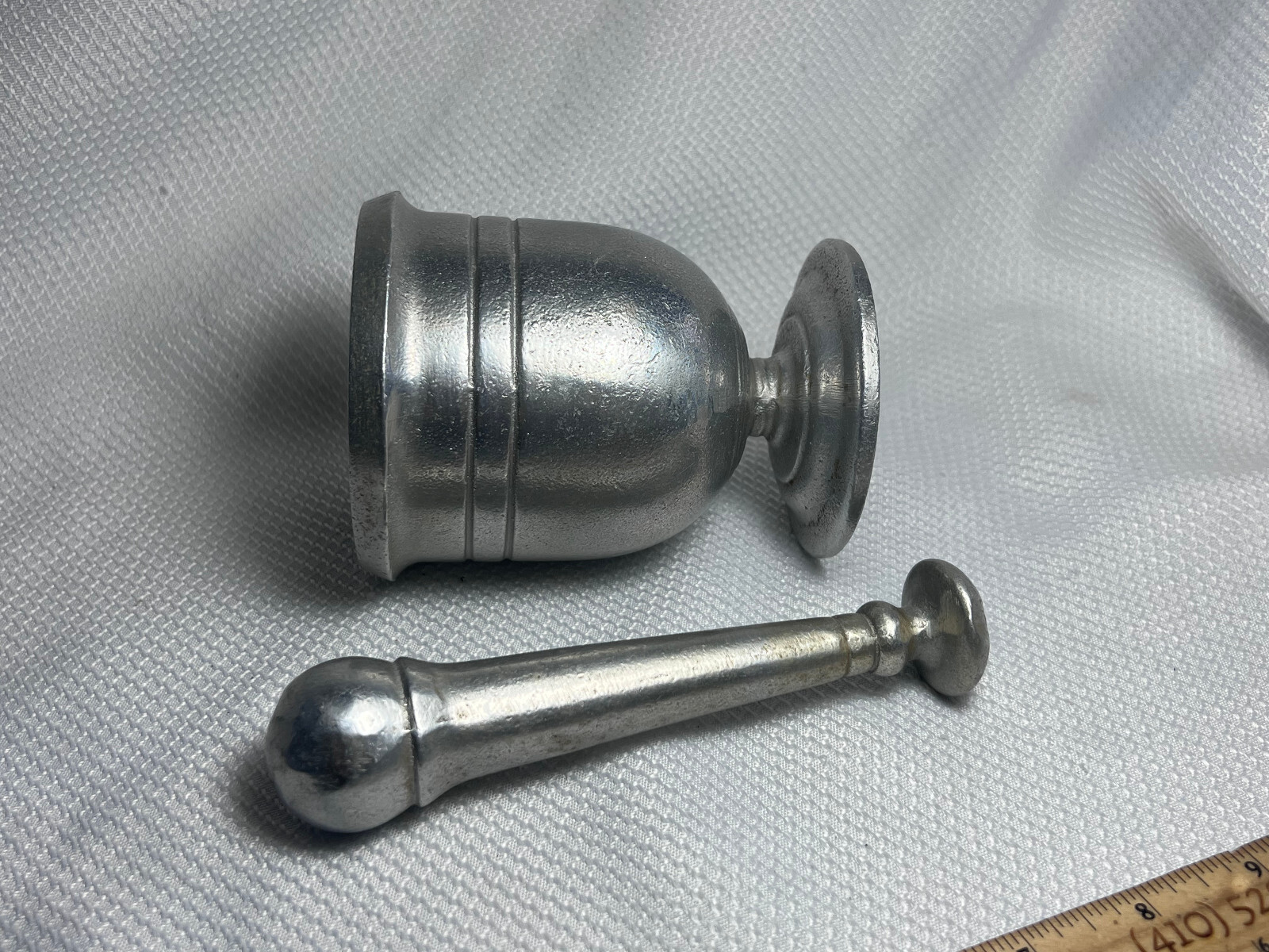 Cast Aluminum Mortar & Pestle Apothecary Pharmacy Grinder Cocktail Herb ...