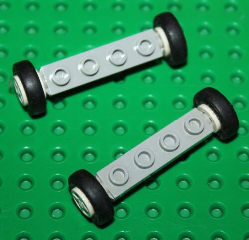 Lego 2 Axes de roues avec roues ref 2926 sets 6479-6459-6547-1349-4553 ...