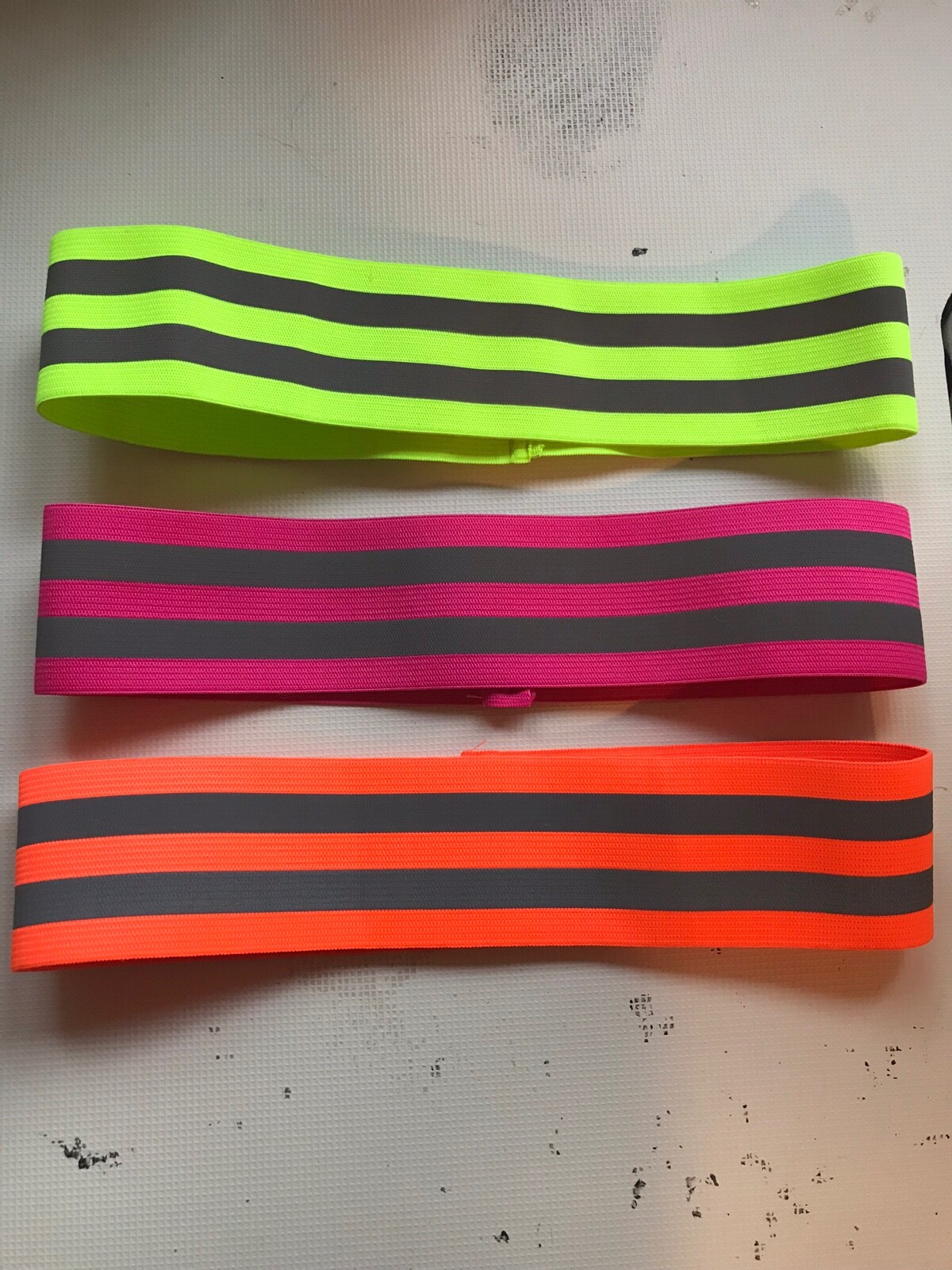 Elasticated Hi Viz Fluorescent Reflective Hat Band/Head Band | eBay UK