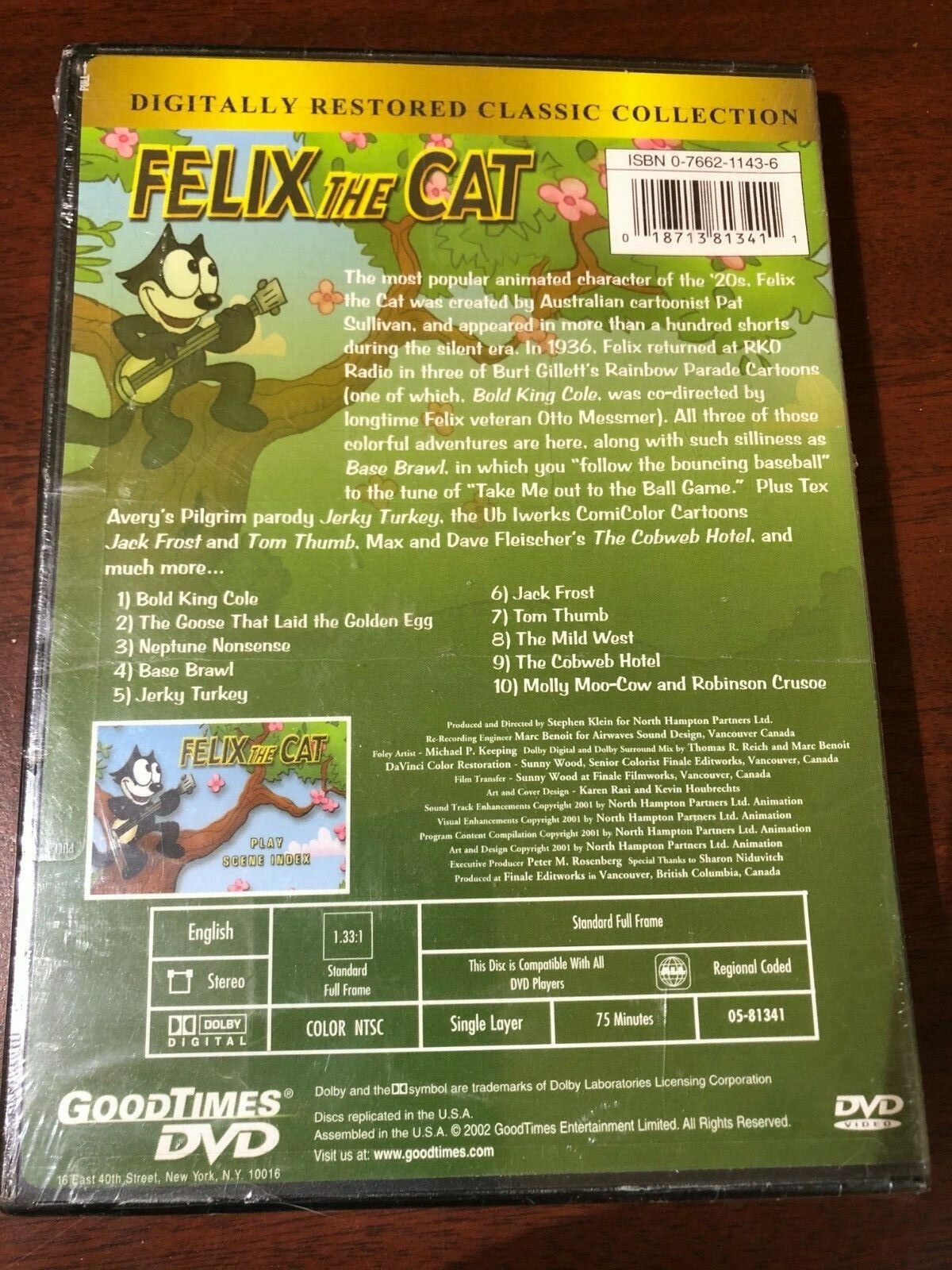 Felix the Cat Digitally Restored Classic Collection DVD Brand New ...