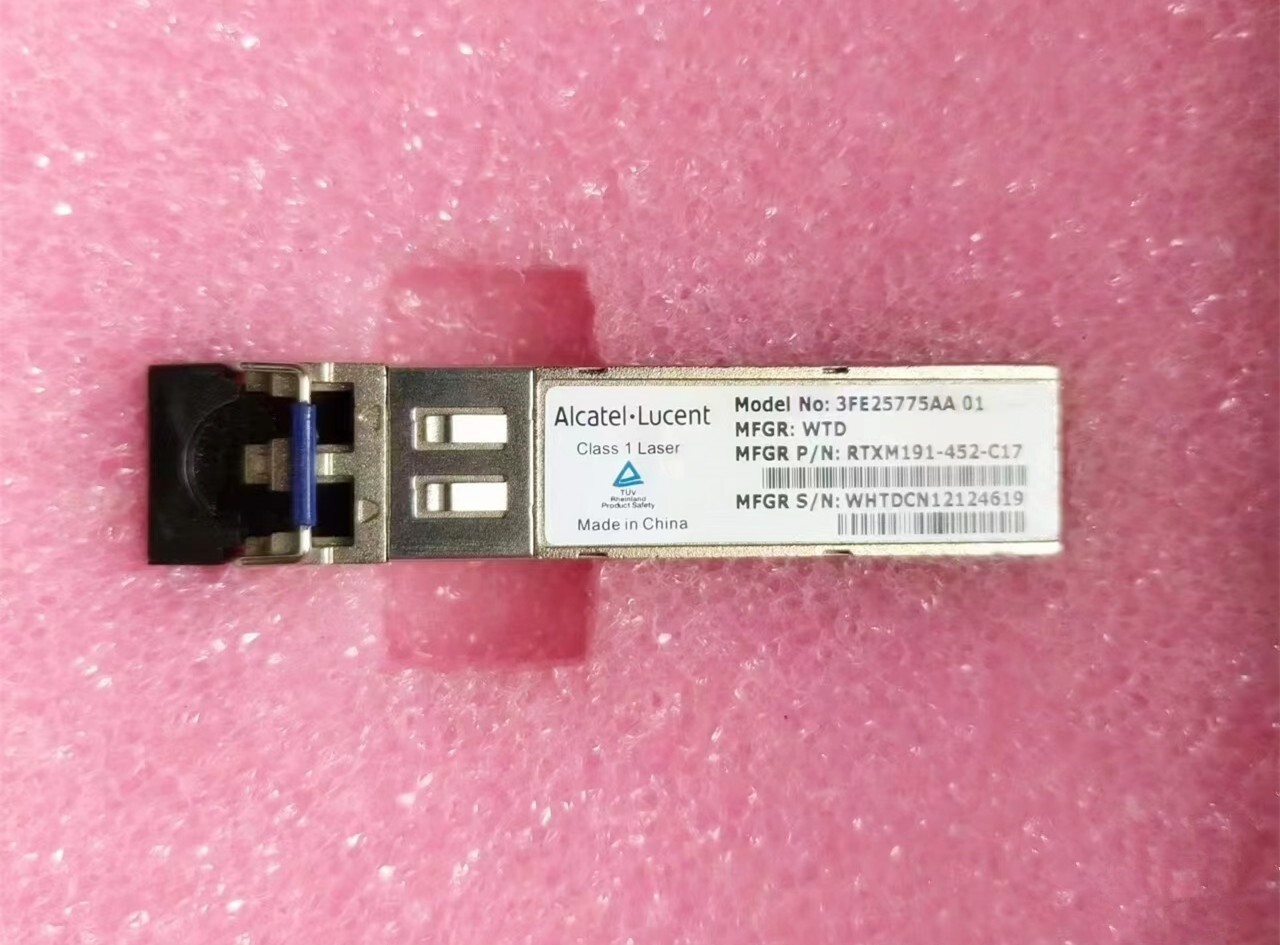 Alcatel-Lucent 3FE25775AA SFP 1.25G 1310nm 40km WTD Optical Transceiver ...