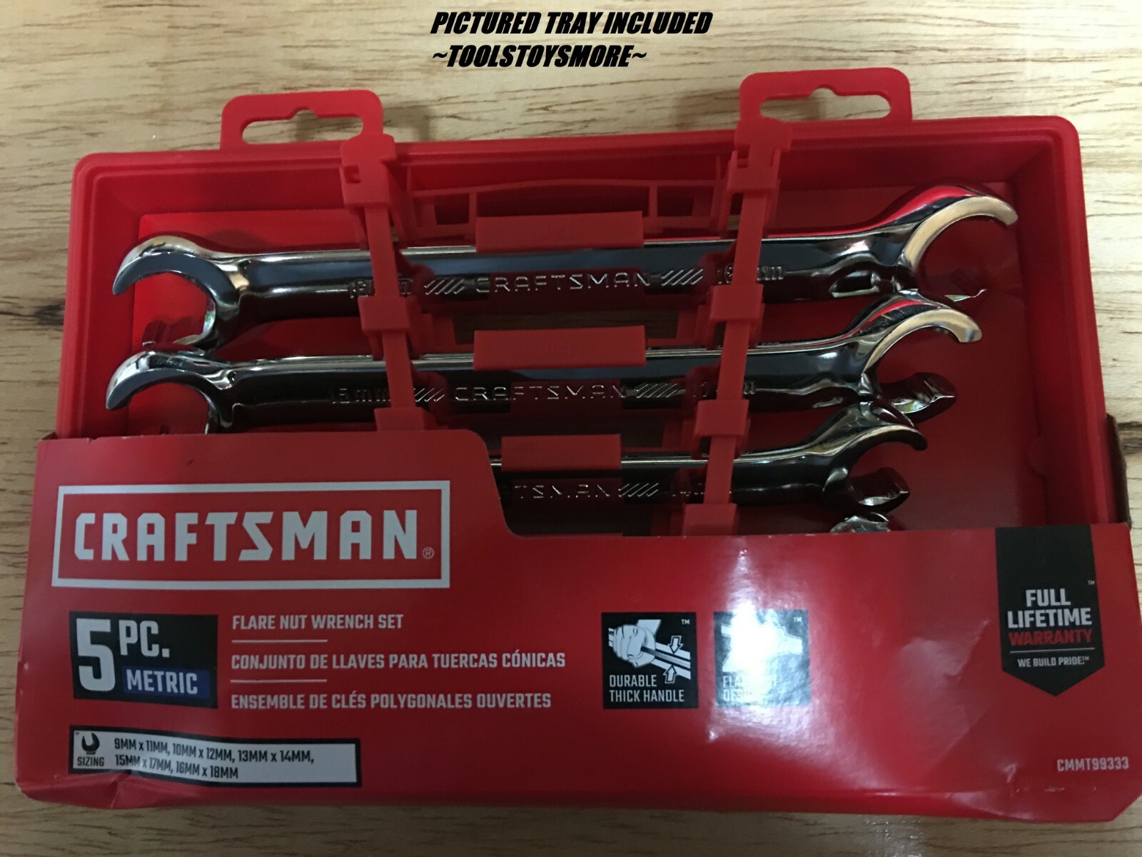 CRAFTSMAN FLARE NUT WRENCH SET OR SINGLE SAE OR METRIC FULL POLISH YOUR ...