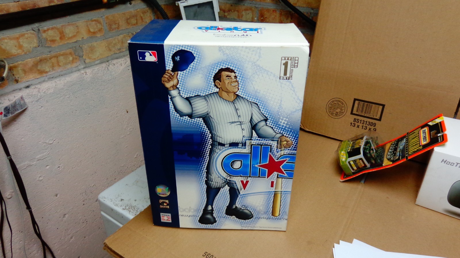 All Star Vinyl Babe Ruth MLB Figure [White Pinstripes Jersey] Brand New ...