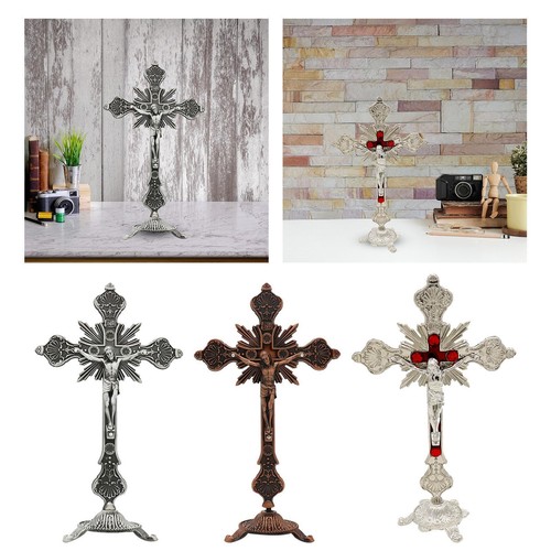 Standing Crucifix Crucifix with Stand Jesus Cross Statue Religious ...