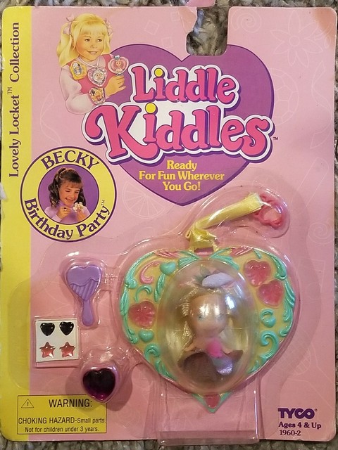 Liddle Kiddles Becky Birthday Party TYCO 1994 Lovely Locket Collection ...