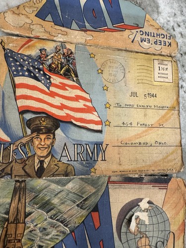 Vintage 1940s Camp Barkeley Abilene WWII Souvenir Fold-Out Military ...