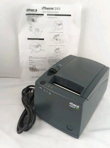 New Transact Ithaca iTherm 280 Thermal Receipt Printer w/USB & Power ...