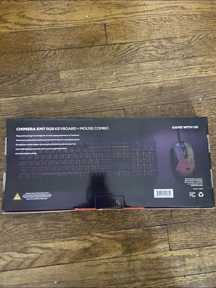 New Box iBUYPOWER Chimera KM7 RGB Gaming Keyboard and Mouse Combo | eBay