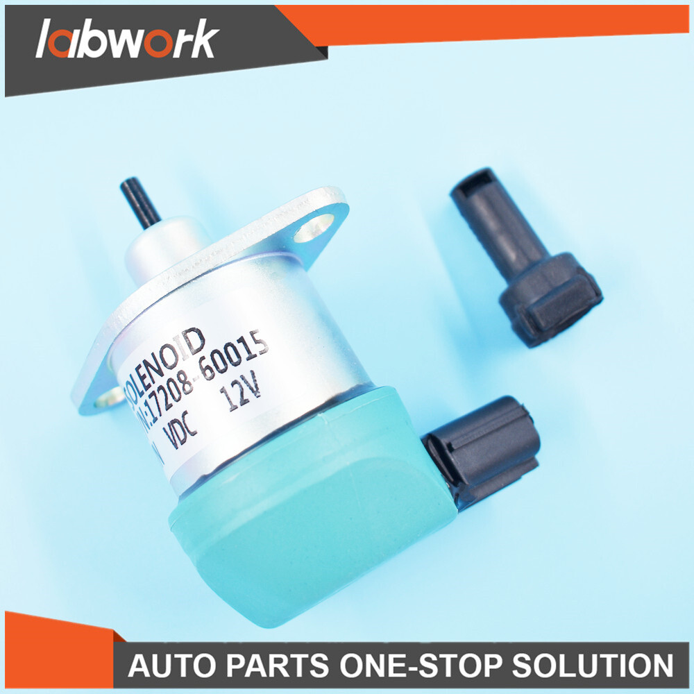 Labwork Fuel Shut Off Solenoid for Kubota D905 D1005 D1105 17208-60010 ...