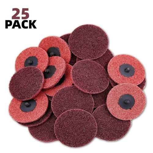 25x 3" Disc Roll Lock Die Grinder Drill Sanding Pads Medium Surface ...