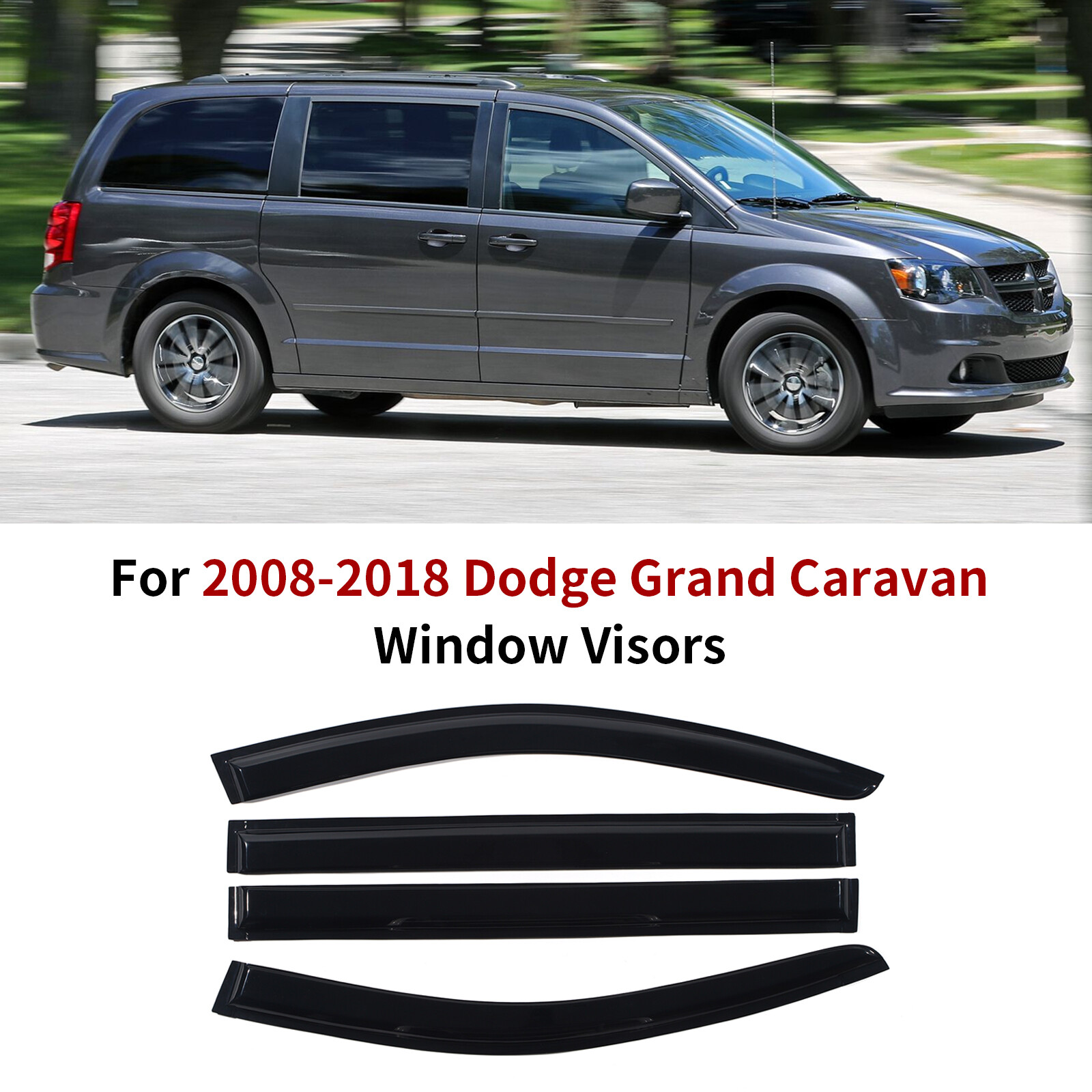 Fits 08-16 Chrysler Town & Country 08-18 Dodge Grand Caravan Window ...