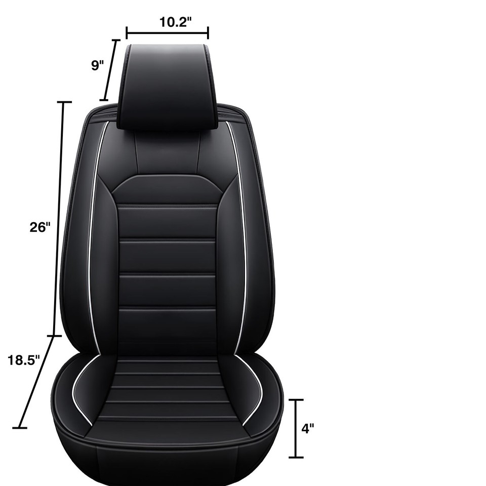 For Ford Car Seat Covers Full Set Leather Front Rear 5-Seaters Cushion ...