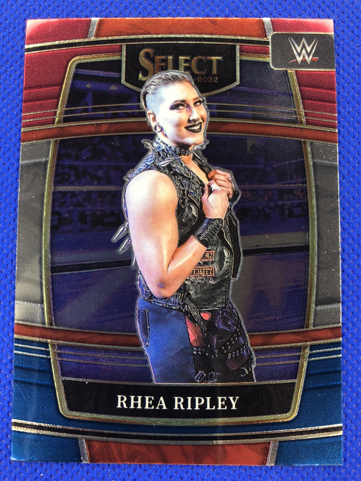 2022 #16 Rhea Ripley Panini Select WWE RAW Concourse Level Red & Blue ...