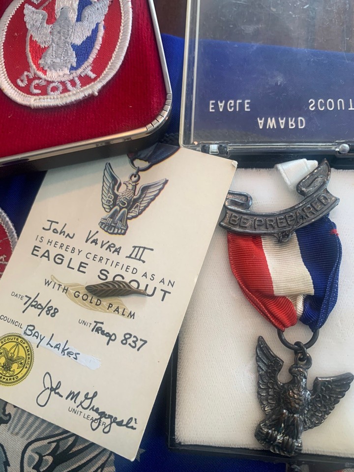 1960’s And 1980’s Boy Scout Eagle Awards. 2 Generations Of Eagle Scout History. | eBay