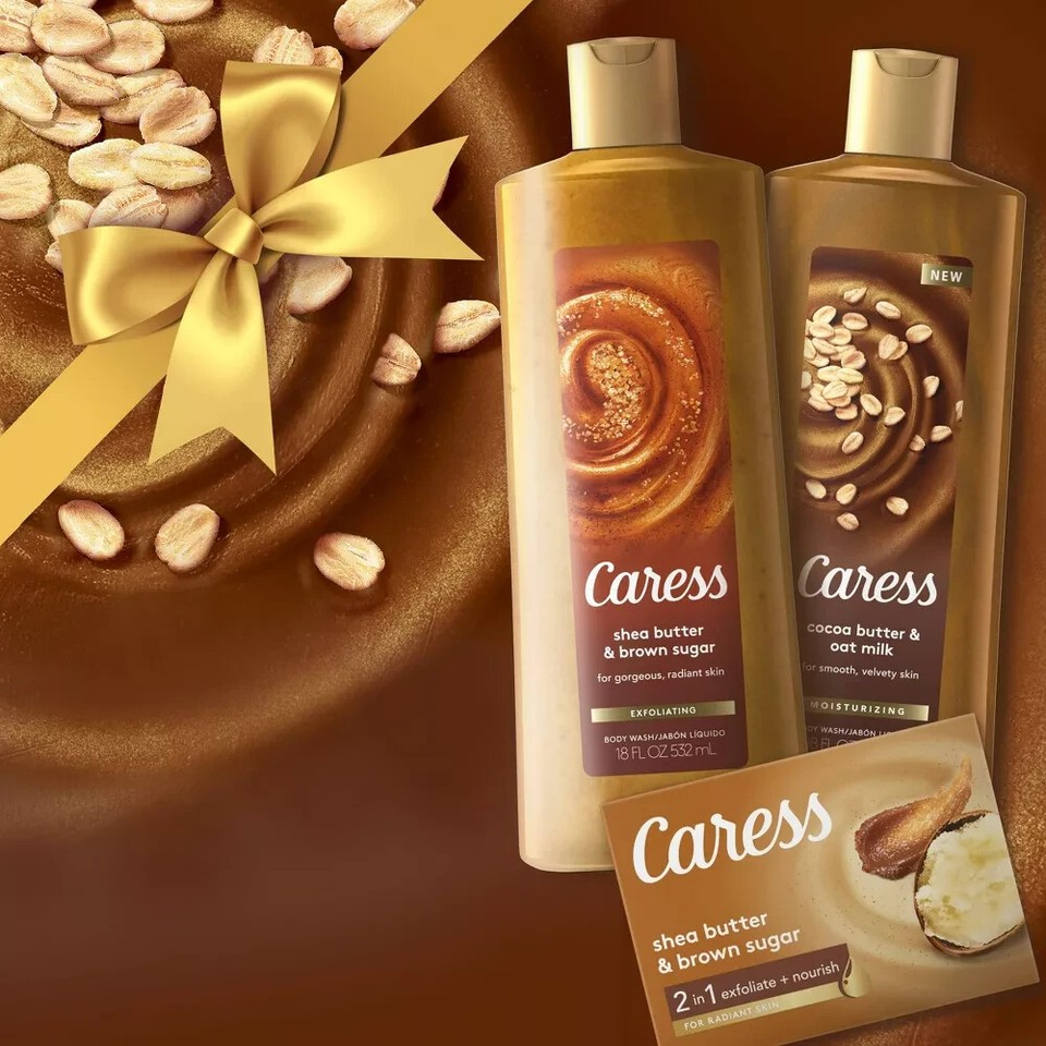 Caress Buttery Indulgence 3 Piece Body Wash & Soap Gift Pack 36 Fl Oz ...