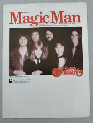 Heart - Magic Man Words & Music By Ann and Nancy Wilson 1976 Sheet ...