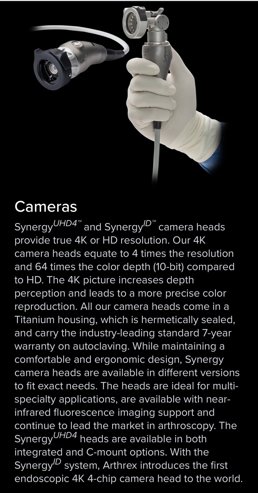 Arthrex Synergy UHD4 4K Console With Matrix AR-3200-0020 | eBay