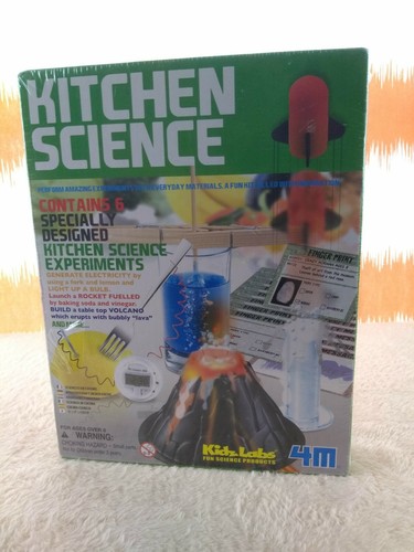 4M KITCHEN SCIENCE EXPERIMENT KIT Kids Labs 6 Experiments | eBay