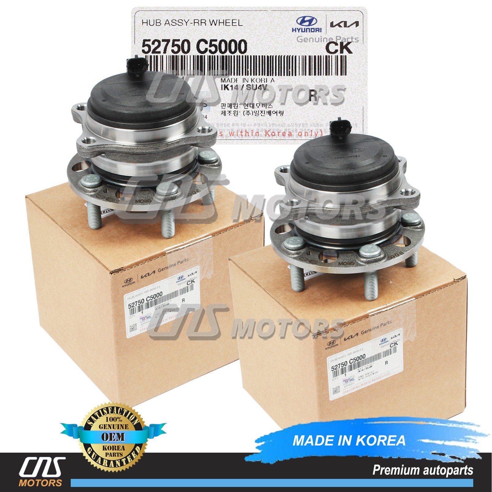 ⭐GENUINE⭐ 2016-2020 Kia Sorento FWD for REAR Wheel Hubs & Bearings ...