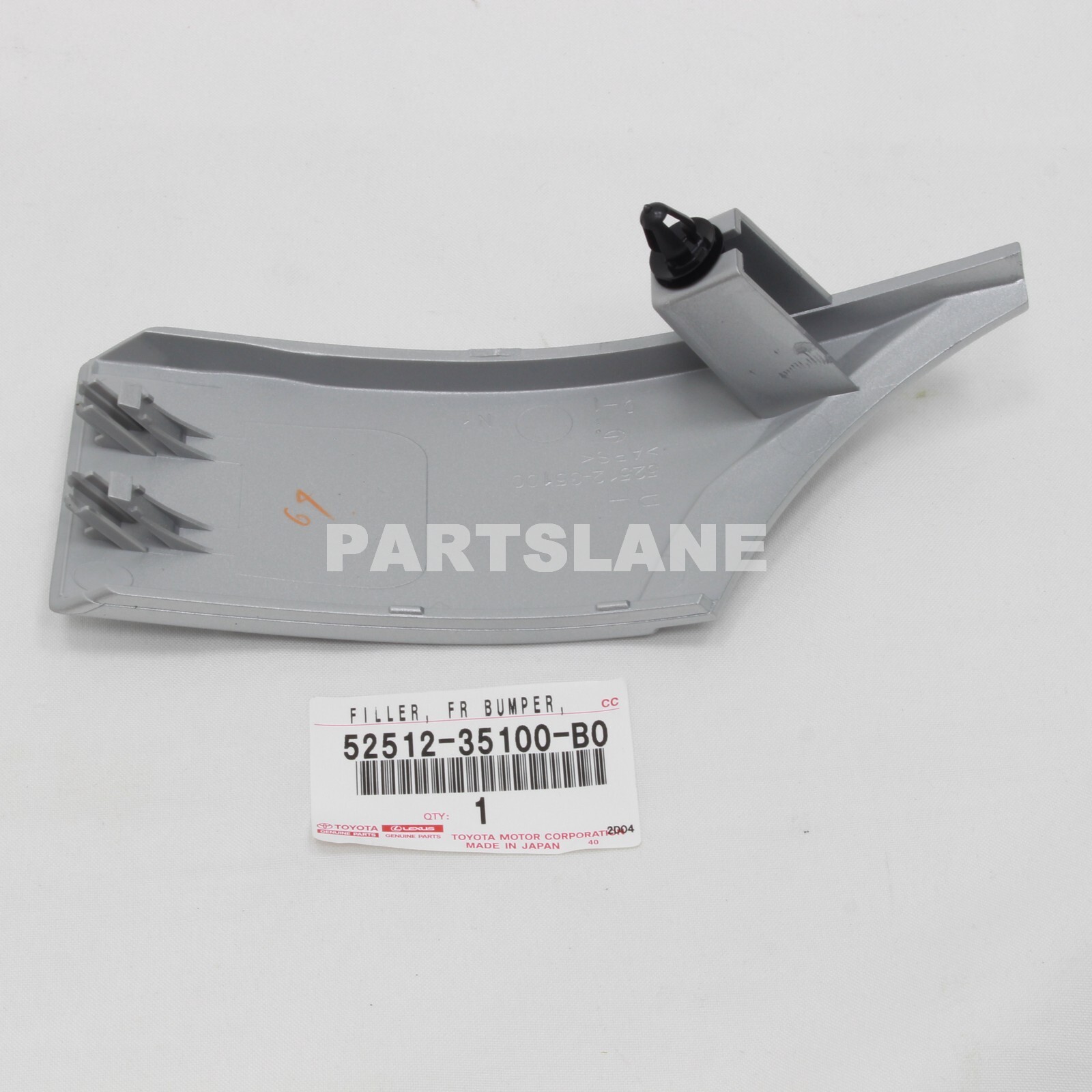 Toyota FJ Cruiser 07-14 OEM Genuine SILVER Front Bumper Filler RH 52512 ...