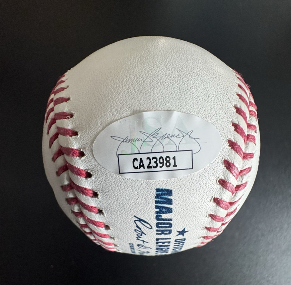 Jackson Merrill Autographed Rawlings MLB Baseball - JSA, San Diego ...