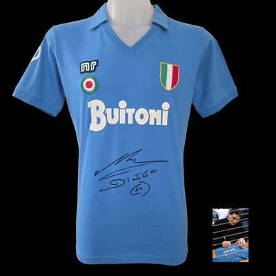 Diego Maradona signed / autographed Napoli 1987 / 1988 shirt jersey ...