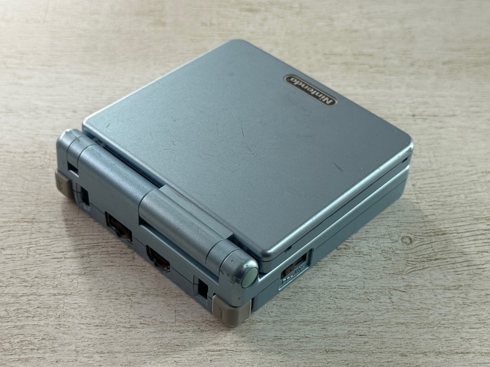 Gameboy Advance SP Pearl Blue Region Free Any Language Console GBA ...