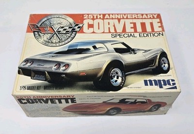 Vintage MPC 25th Anniversary CORVETTE Special Edition 1/25 Model Kit ...