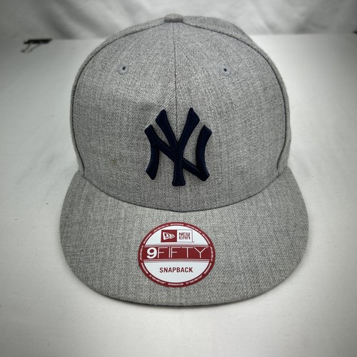 New Era 9Fifty MLB New York Yankees Light Gray Snapback Hat - OSFA | eBay