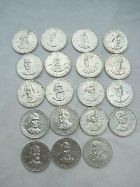 Lot of 18 Vintage SHELL MR. PRESIDENT COIN GAME Tokens | eBay