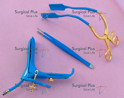 Leep Dressing Forceps ,Grave Vaginal Speculum, Lateral Retractor Set Ob ...