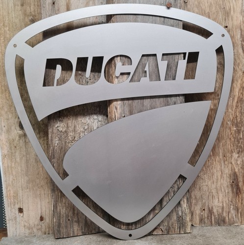 DUCATI Motorcycle Logo Metal Sign Hand Finished Vintage motorbike Wall ...