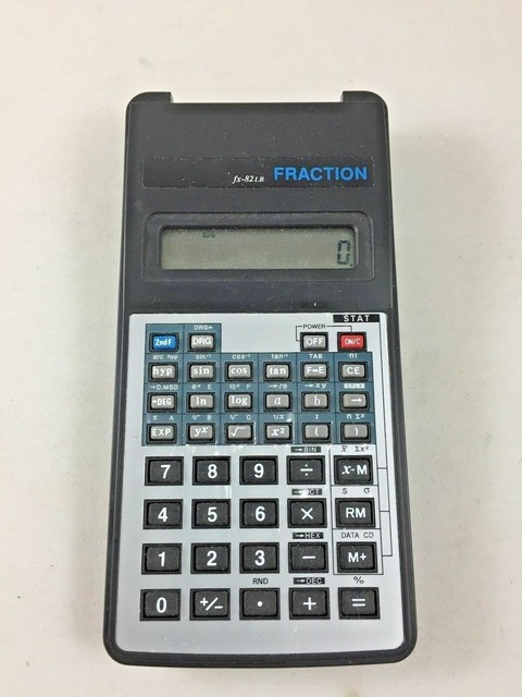 Fraction fx-82LB Fraction Scientific Calculator w/ Fold Back Case for ...