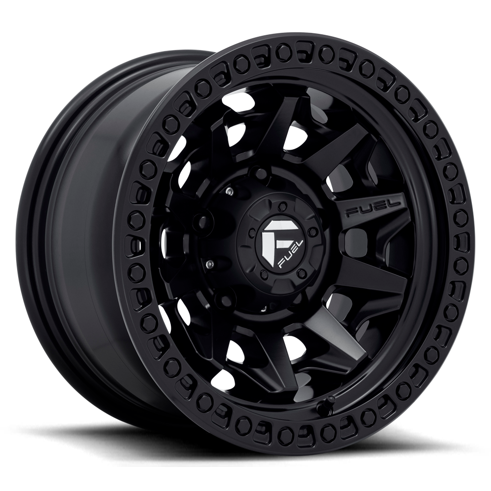 17" Fuel Covert Swamper Style Alloy Wheels Black 5x120 fits VW ...