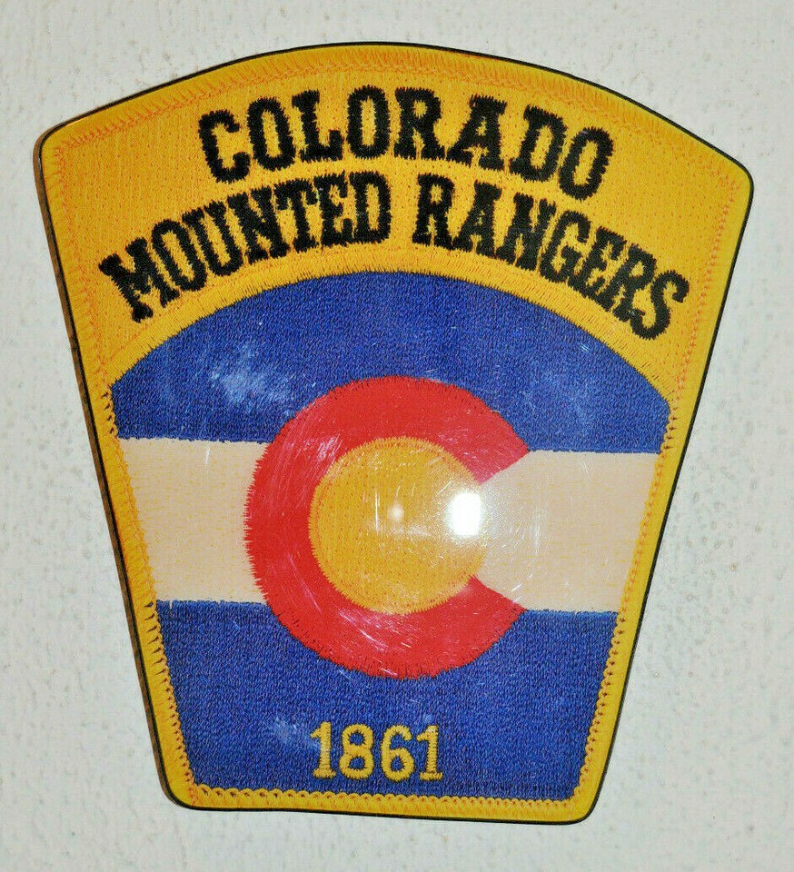 Large Colorado Mounted Rangers wall plaque shield crest badge USA US ...