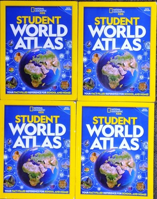 Set of 4 National Geographic Student World Atlas by National Geographic ...