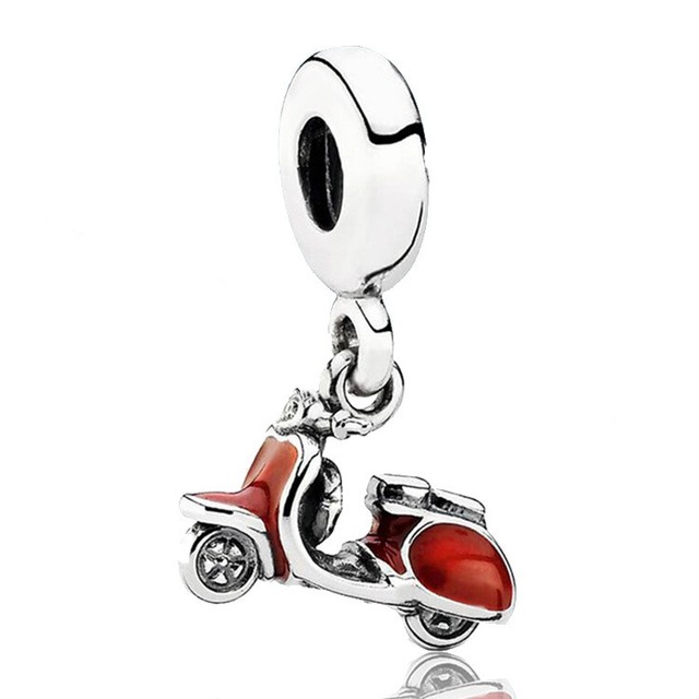 Authentic PANDORA Red Scooter Charm S925 Ale 791140EN42 REDUCED for ...
