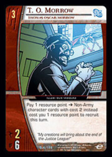 VS System: T.O. Morrow, Thomas Oscar Morrow - Foil [Played] DC Justice ...