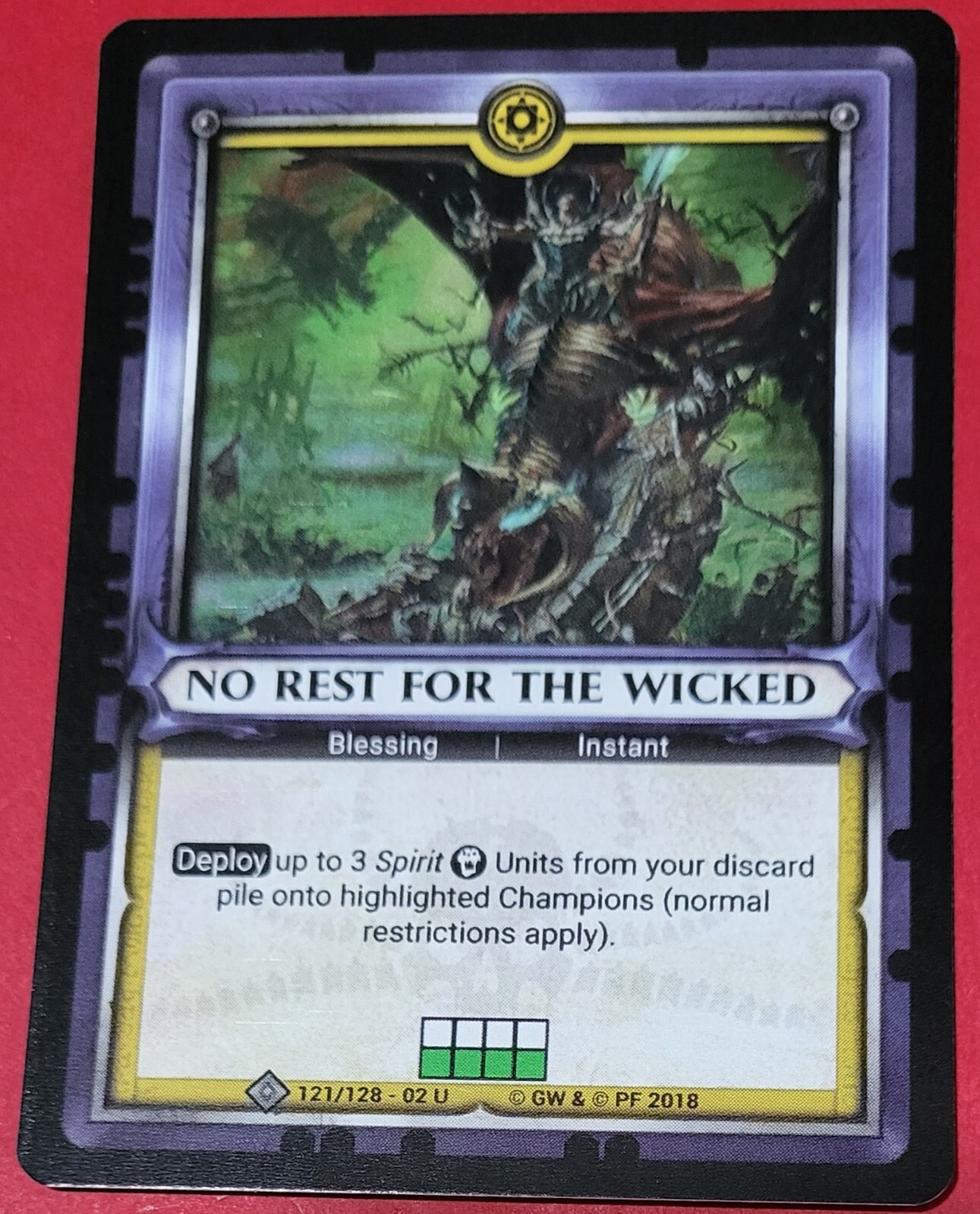 Warhammer Age Of Sigma Champions UNCOMMON FOIL Card NO REST FOR THE ...