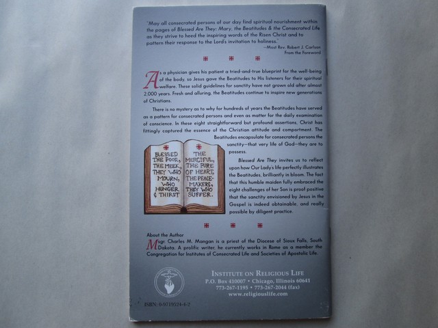 Blessed Are They : Mary, the Beatitudes by Msgr. Charles M. Mangan ...